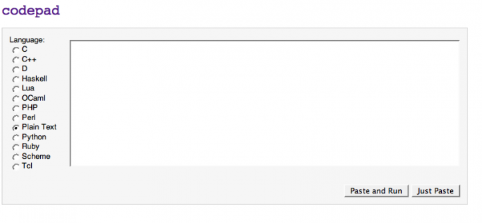 Codepad - ComprobaciÃ³n de cÃ³digo online colaborativa - Incubaweb ...