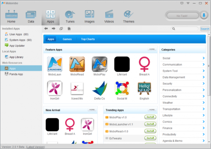 Moborobo, para sincronizar tu Android con la PC - Incubaweb - software ...