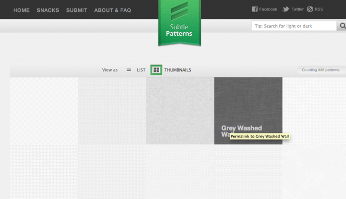Descargar texturas y patrones para diseño web con Subtlepatterns - Incubaweb - software y web 2.0